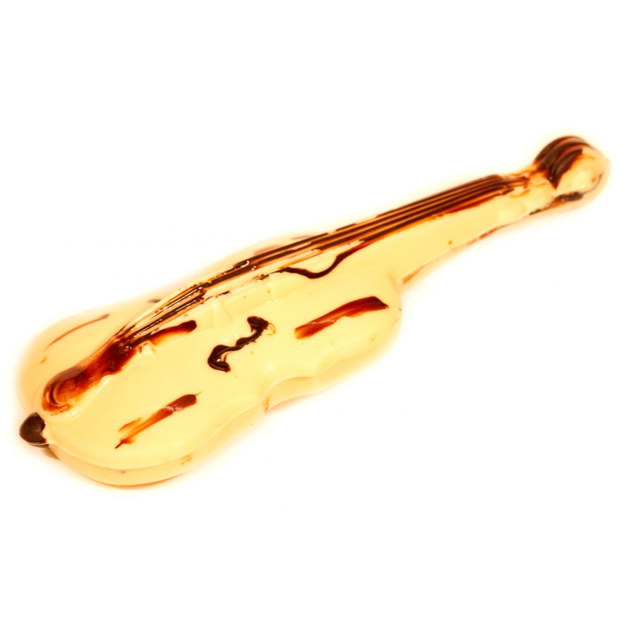 White chocolate violin, hand made