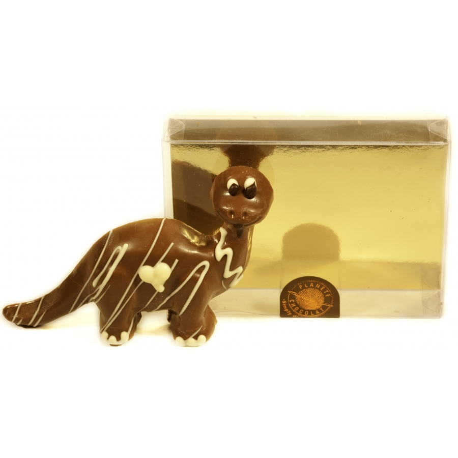 Milk Chocolate Dinosaur, handmade belgian chocolate