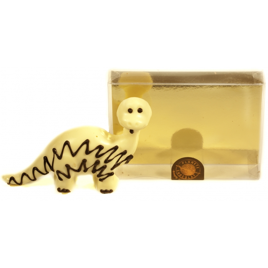 White chocolate dinosaur, handmade belgian chocolate